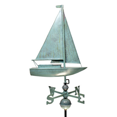 Breakwater Bay Kibby 46'' H Aluminum Nautical Weathervane | Wayfair