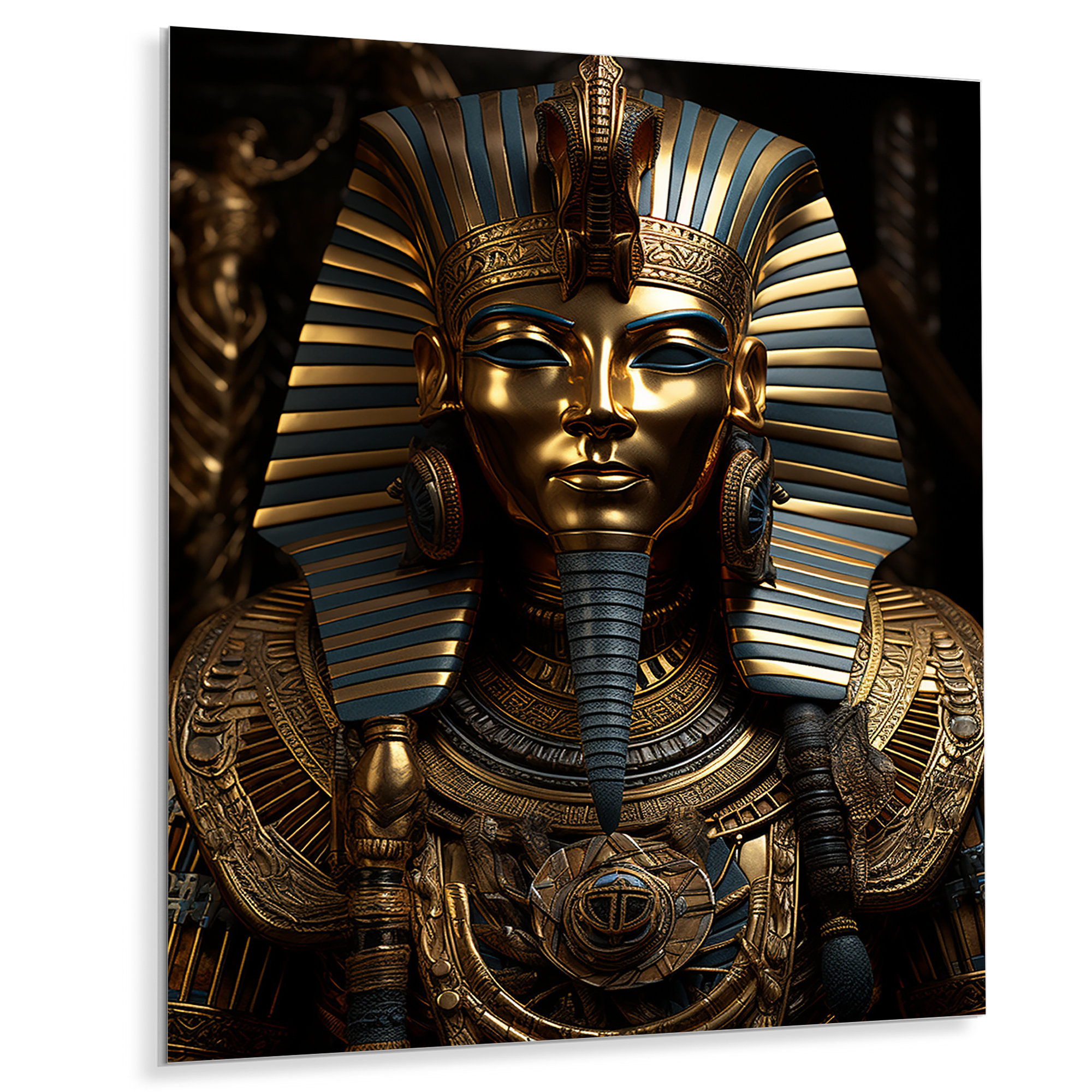 Bungalow Rose Egypt Golden Pharaoh - Egypt Metal Prints | Wayfair