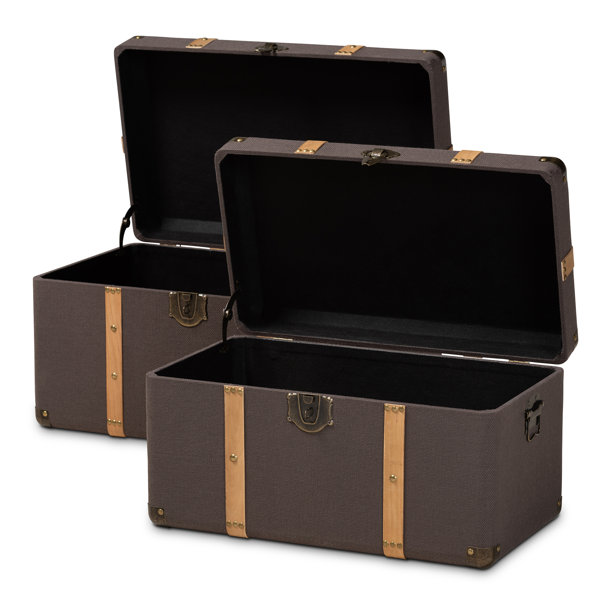 Breakwater Bay Perivale 2 Piece Vintage Trunk Set & Reviews | Wayfair