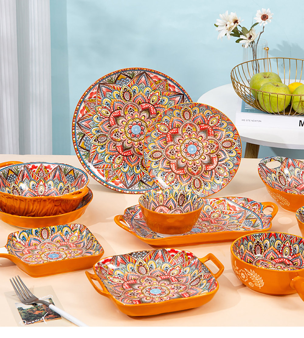 Bungalow Rose 12 Pieces Porcelain Dinnerware Sets - Service for 4 ...