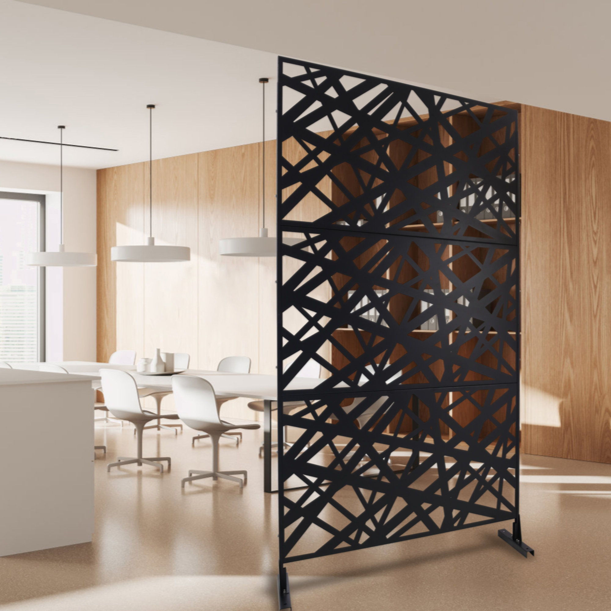 Myhomekeepers Outdoor & Indoor Privacy Screen Metal Privacy Screen 76 ...