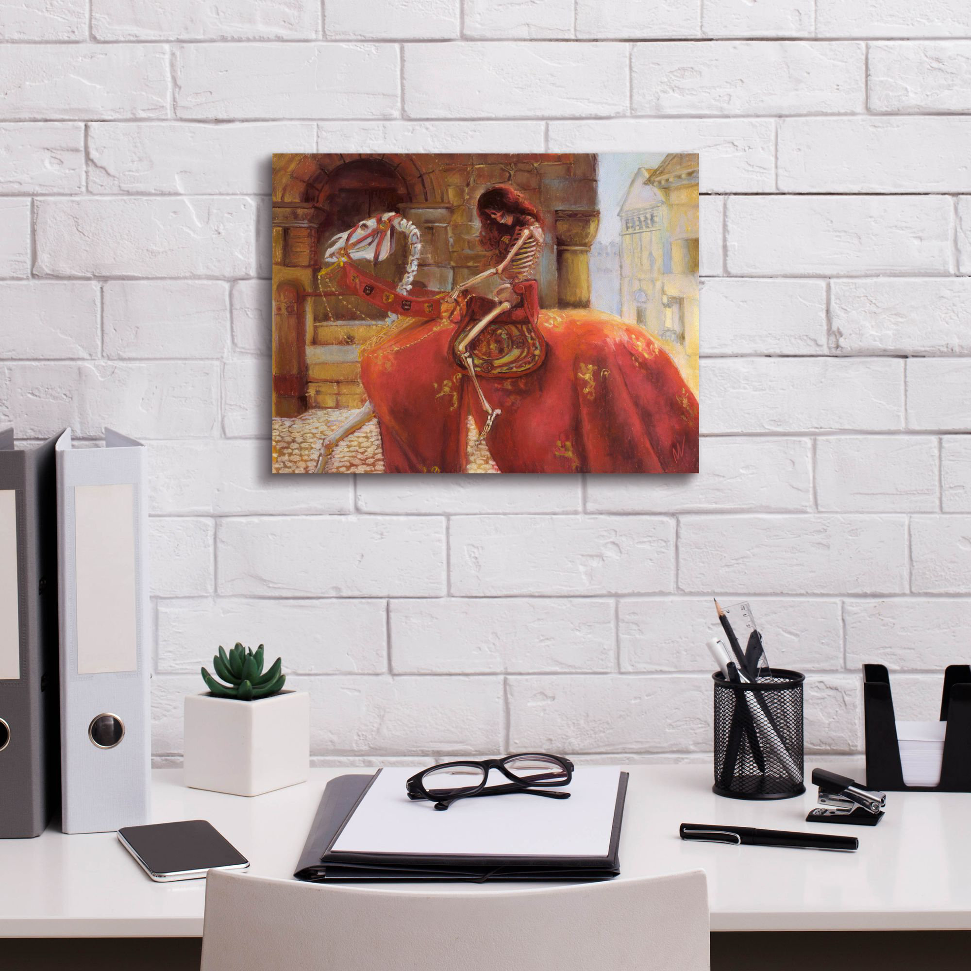 Trinx Red Barrel Studio® 'Skelly Godiva' By Marie Marfia Fine Art ...