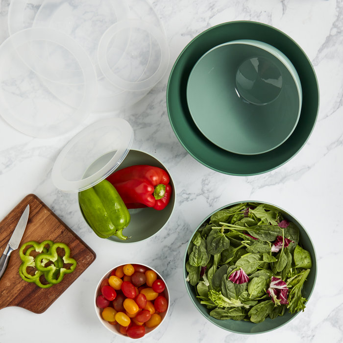 Basic Essentials 10pc Mixing Bowl Set with Lids & Reviews | Wayfair