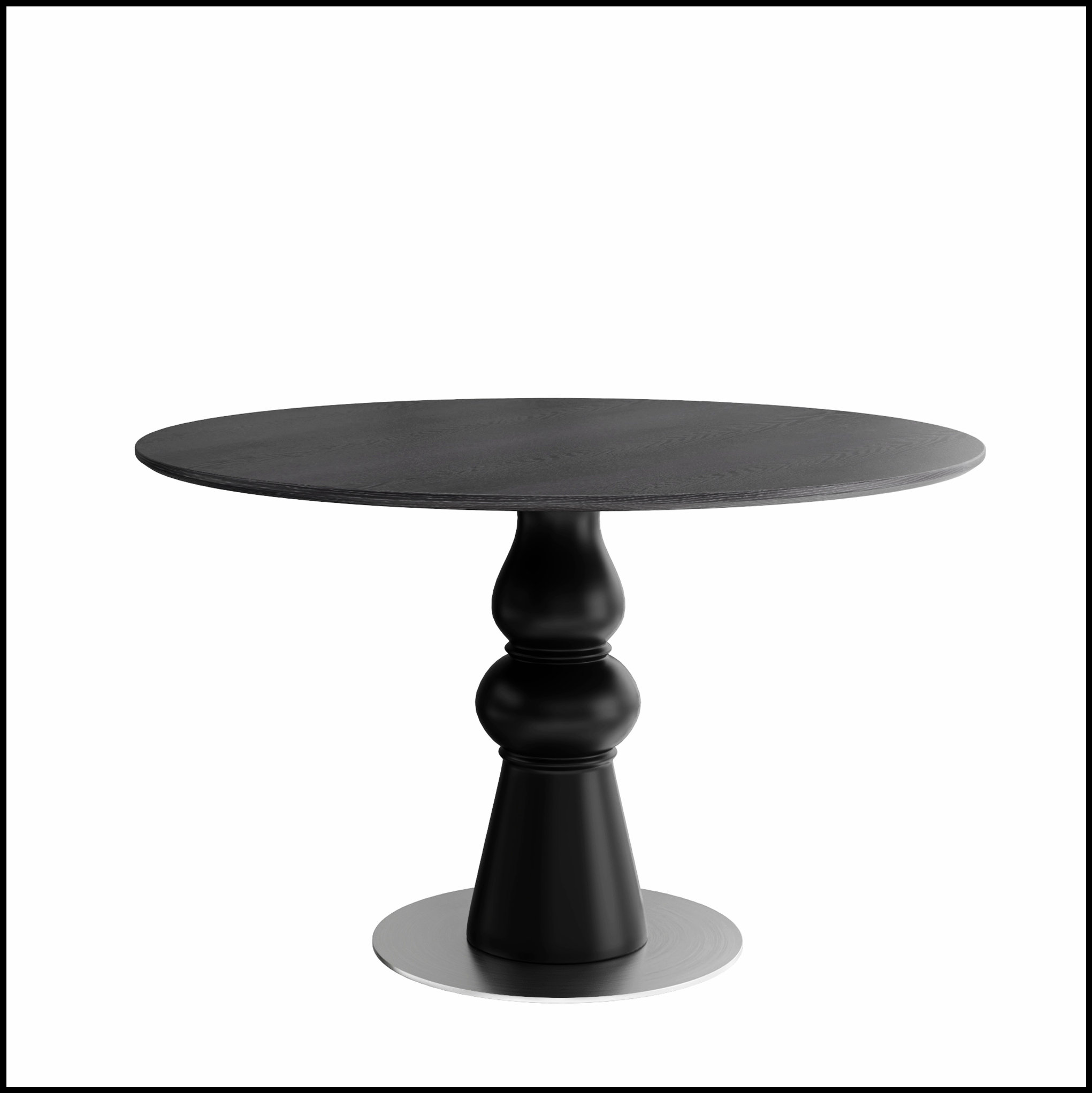 Orren Ellis Table de salle à manger ronde moderne de 39 pouces pour les ...