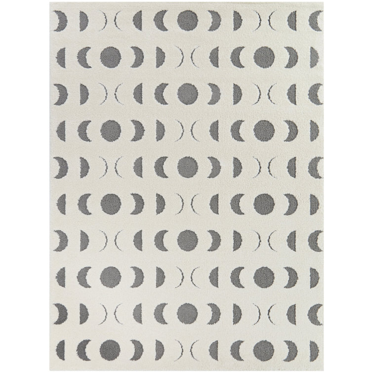 Paolucci Gray Contemporary Geometric Area Rug | AllModern