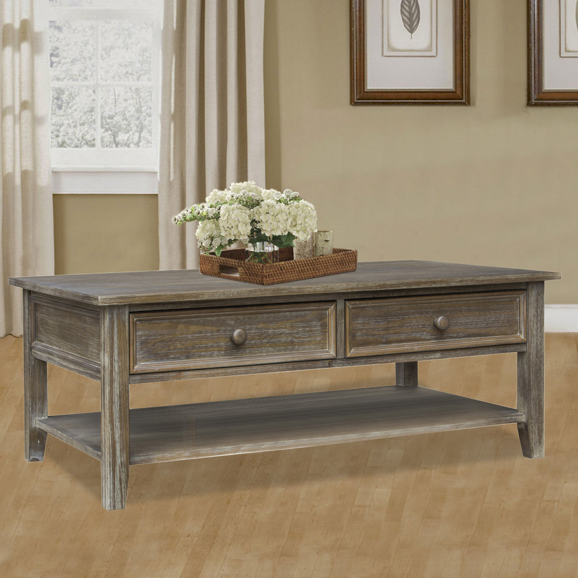 August Grove New Haven Tribeca Coffee Table with Storage | Wayfair