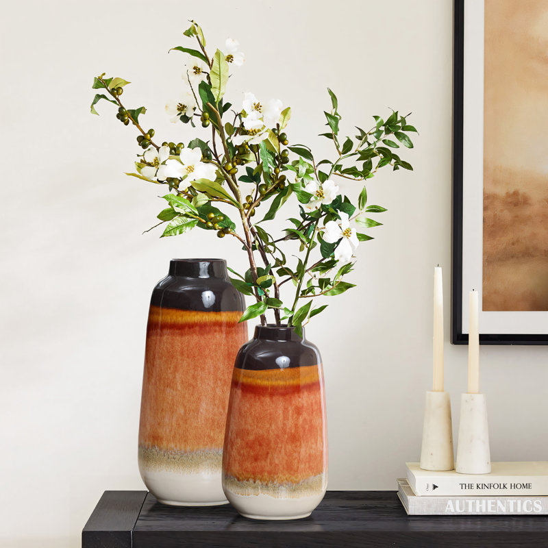 Ivy Bronx Stanislas Handmade Stoneware Table Vase | Wayfair