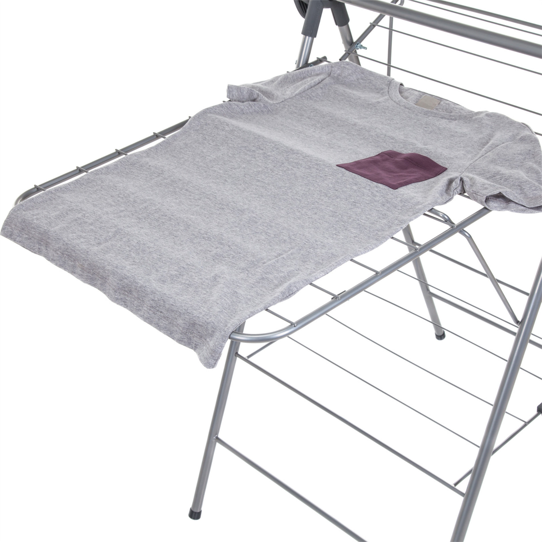 Rebrilliant Metal Drying Rack, Silver And Black - Wayfair Canada
