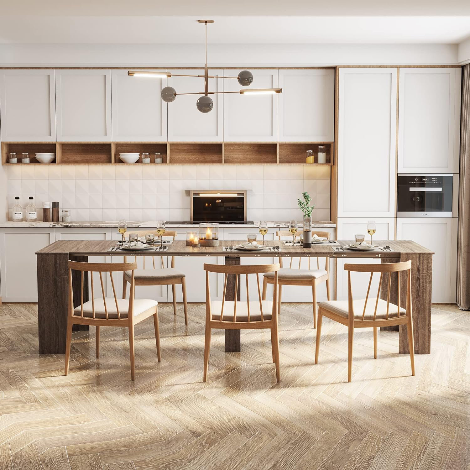 Ebern Designs 20"-118" Extendable Dining Table - Wayfair Canada