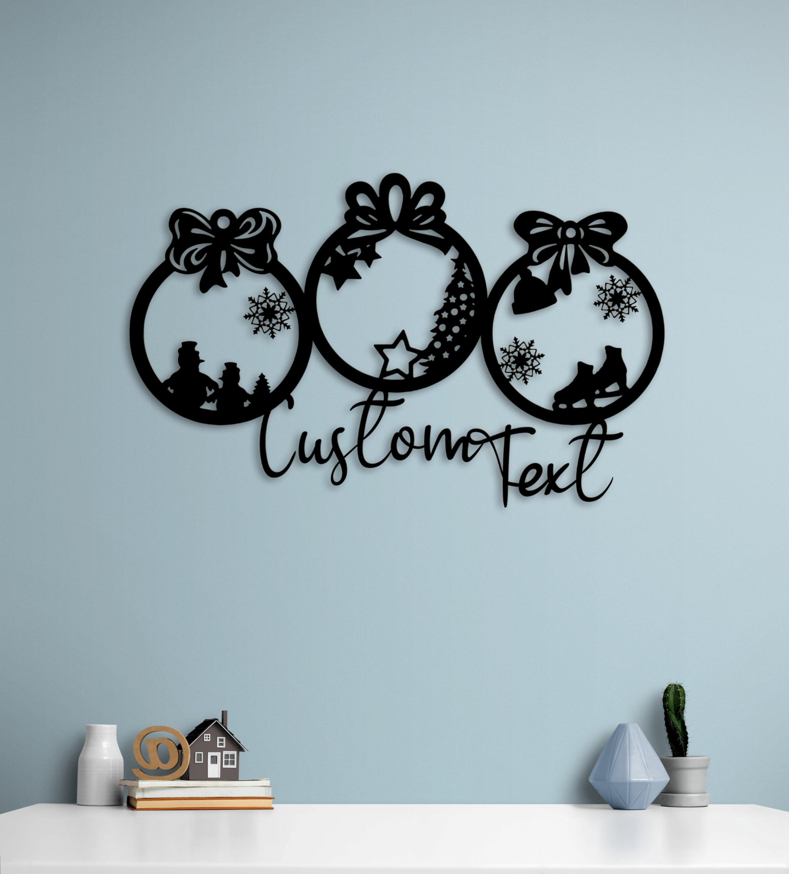 The Holiday Aisle® Personalized Metal New Year Decorative Rings Modern ...