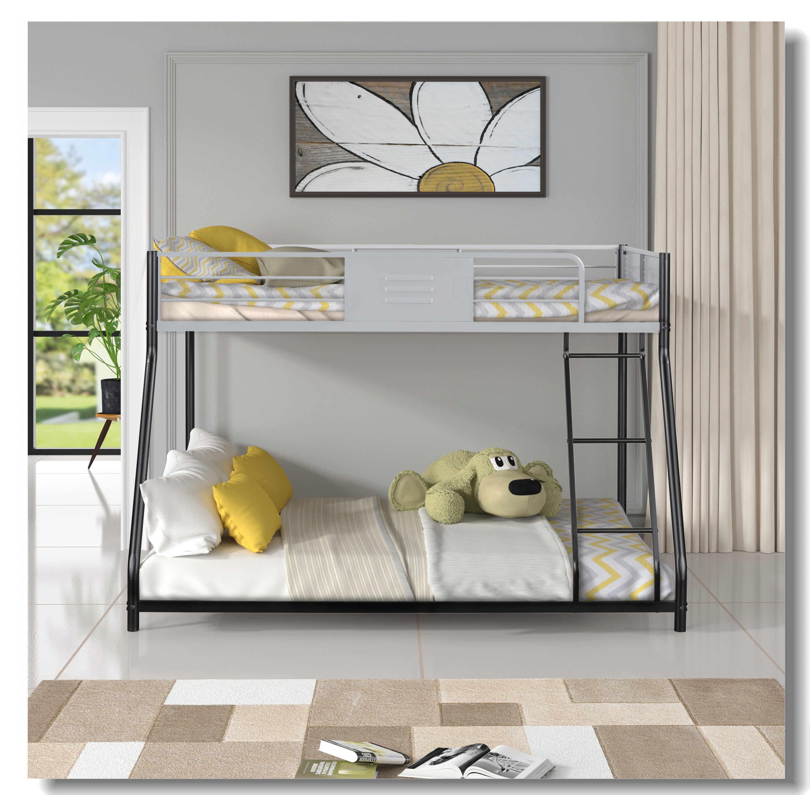 Isabelle & Max™ Amair Twin Over Full Drawer Bunk Bed | Wayfair