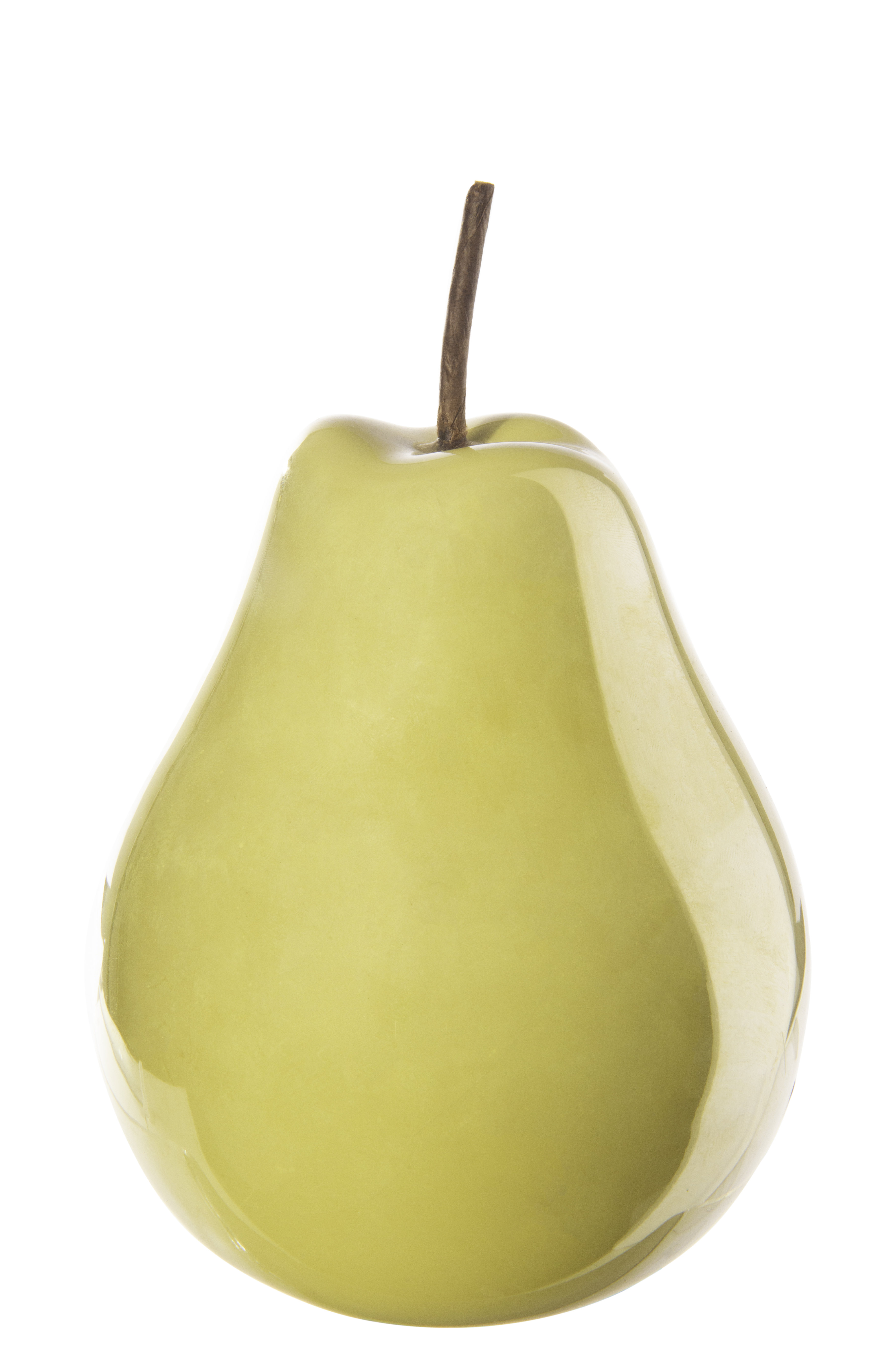Latitude Run® Ceramic Pear Figurine SM Pearlescent -6.50"H | Wayfair