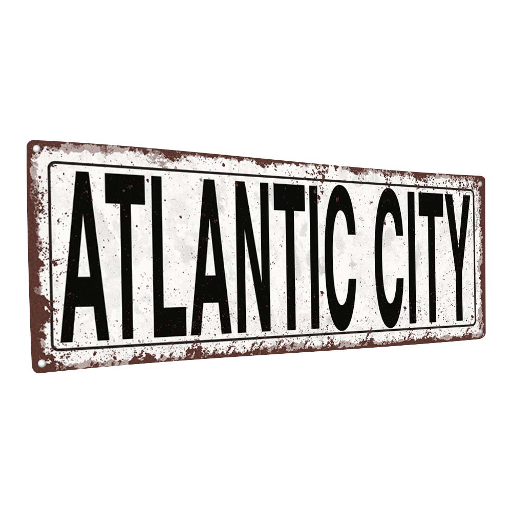 Ophelia & Co. " Distressed, Atlantic City Metal Sign " | Wayfair