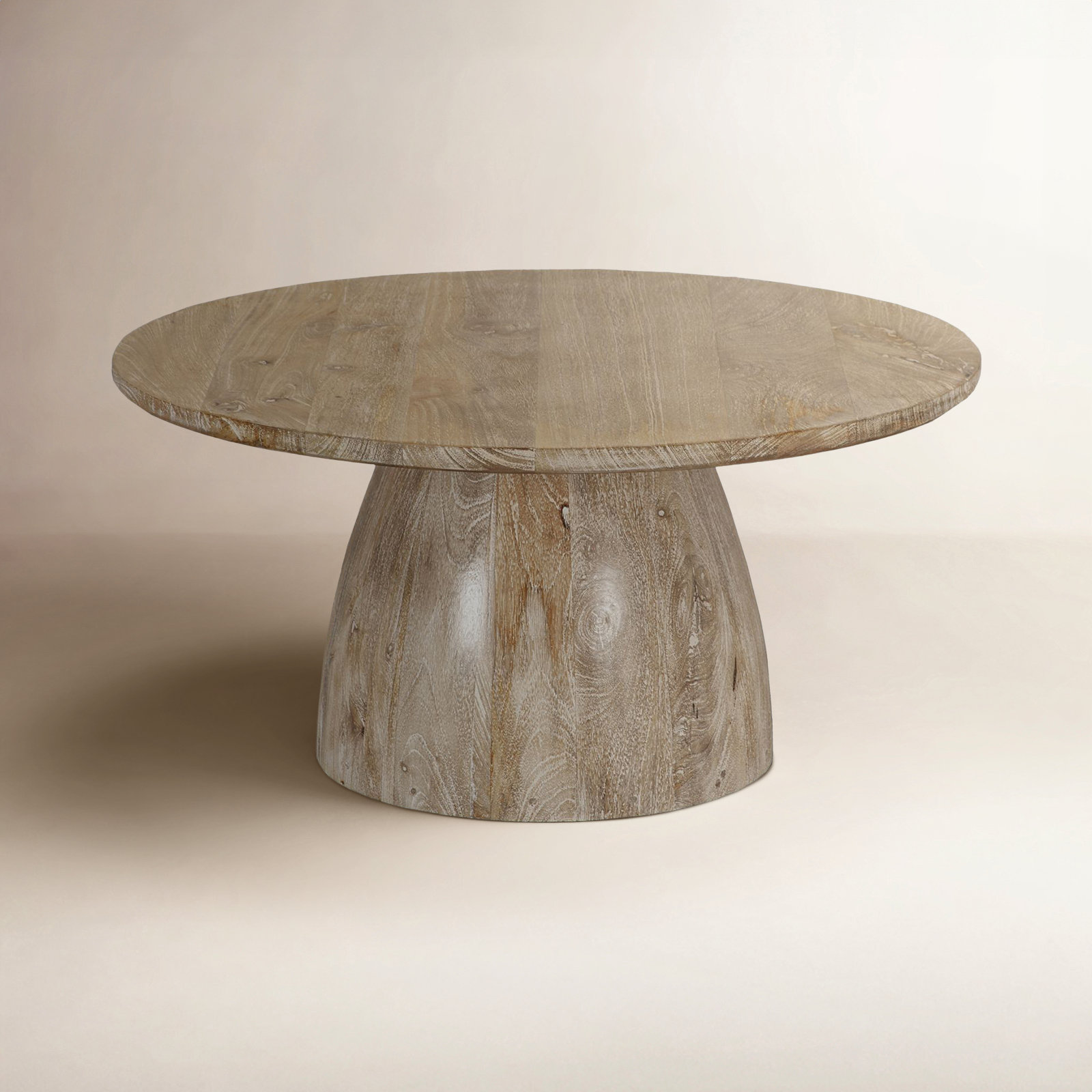 Birch Lane™ Chaz Solid Wood Pedestal Coffee Table & Reviews | Wayfair