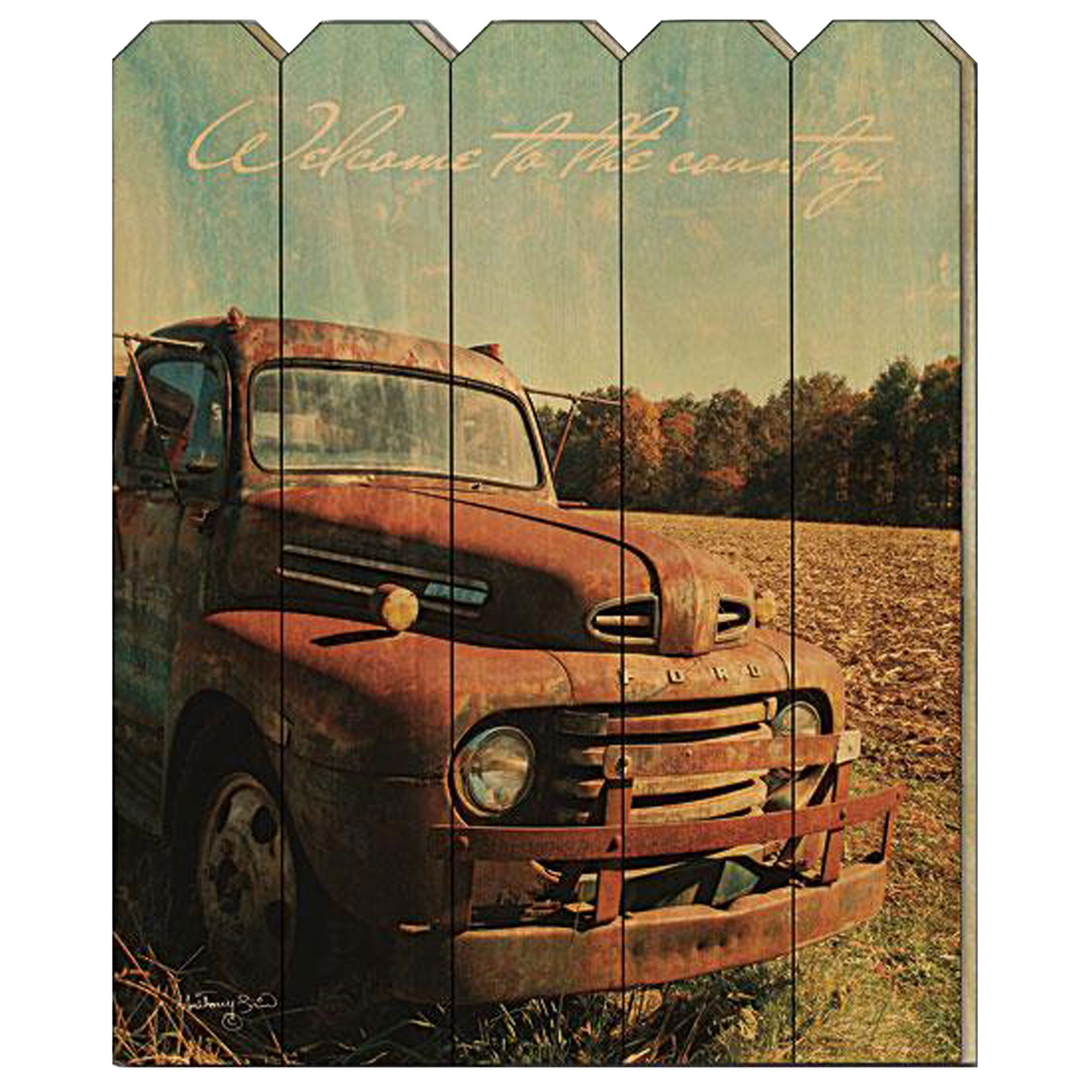 August Grove® Welcome To The Country Print Wall Art | Wayfair