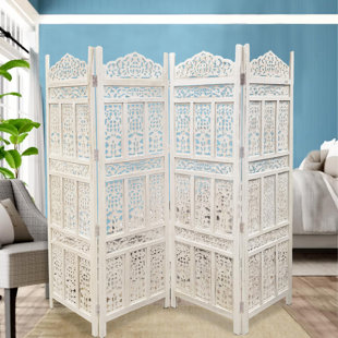 White Wood Room Dividers You'll Love | Wayfair