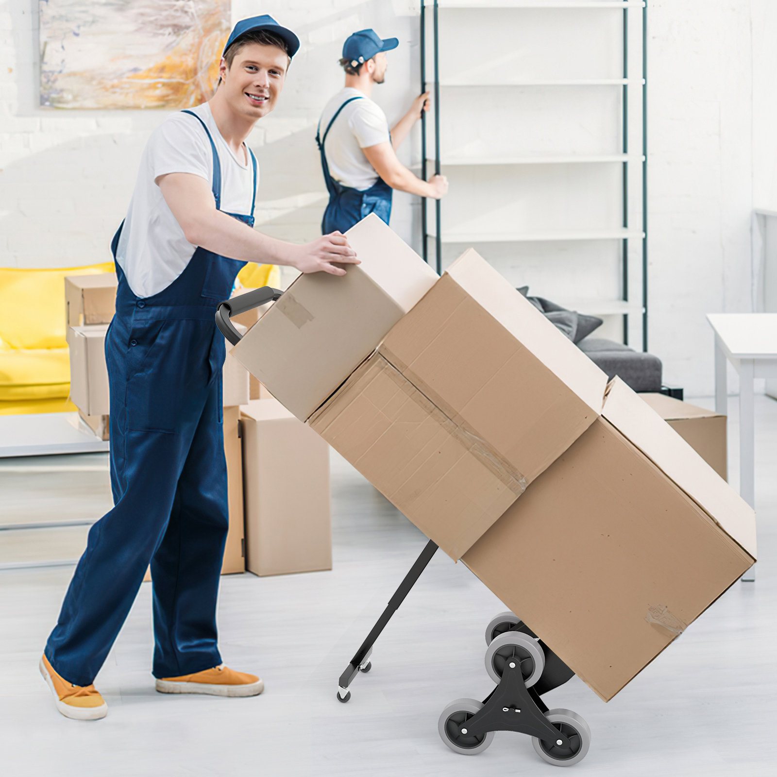 Oarlike Stair Climbing Dolly Cart With 330 Lbs Capacity, Heavy Duty ...