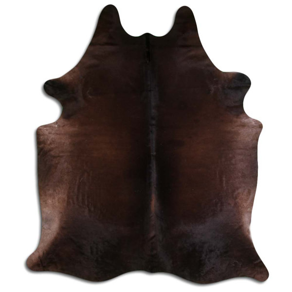 Foundry Select Taio Handmade Cowhide Brown Rug | Wayfair