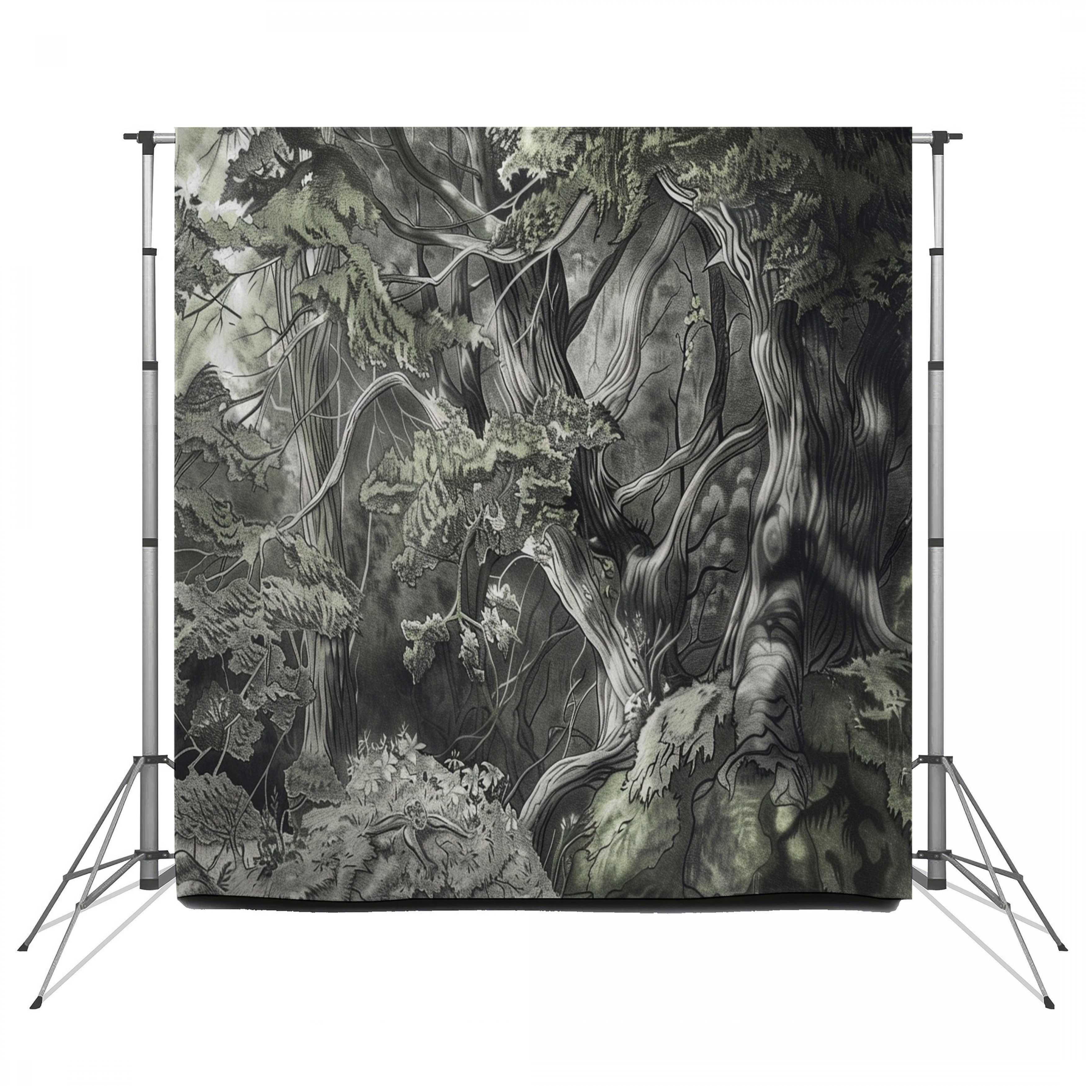VisionDecor Ancient forest Backdrop Nature Large Traditional Photo ...