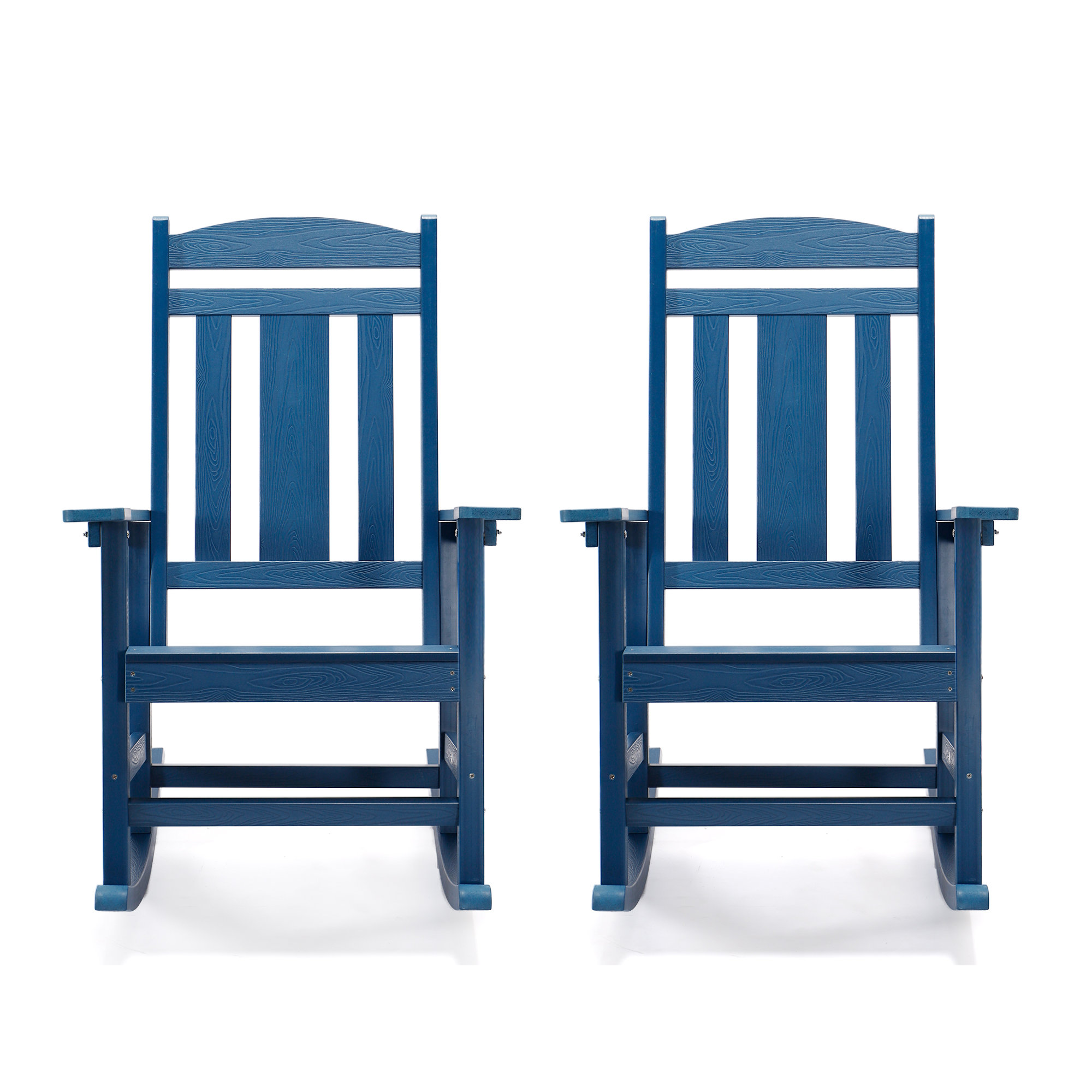 Red Barrel Studio® Chiemi Patio Rocking Chair Set Of 2 , HDPS Poly ...