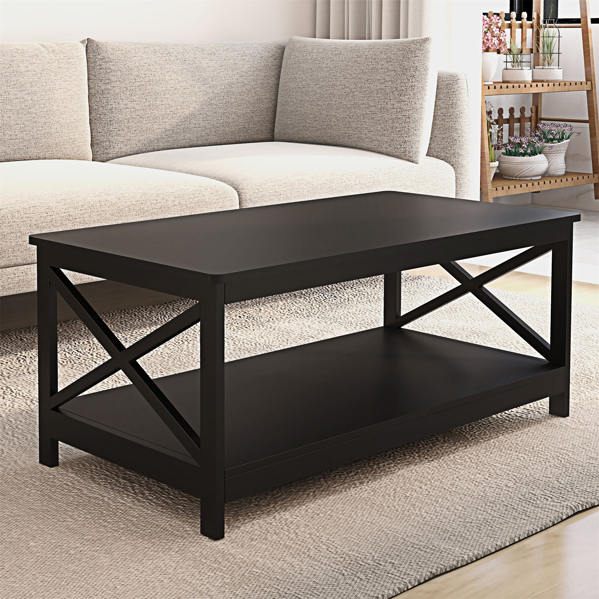 August Grove Coffee Table with Shelf - Wayfair Canada