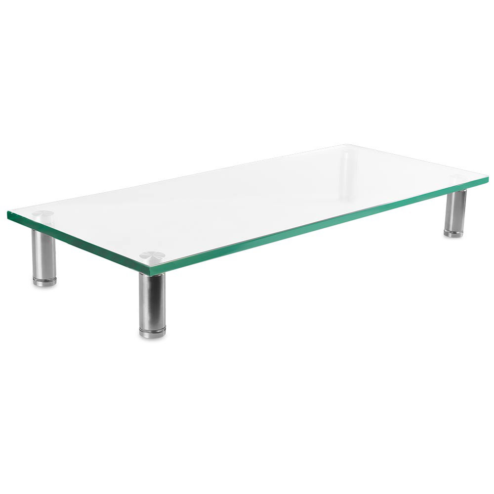 Mount-It! Tempered Glass Monitor Stand Computer Desktop Riser Fits 24 ...