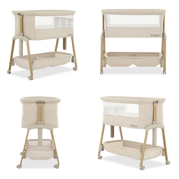 Evolur Lullaby Portable Bassinet With Wheels & Reviews | Wayfair