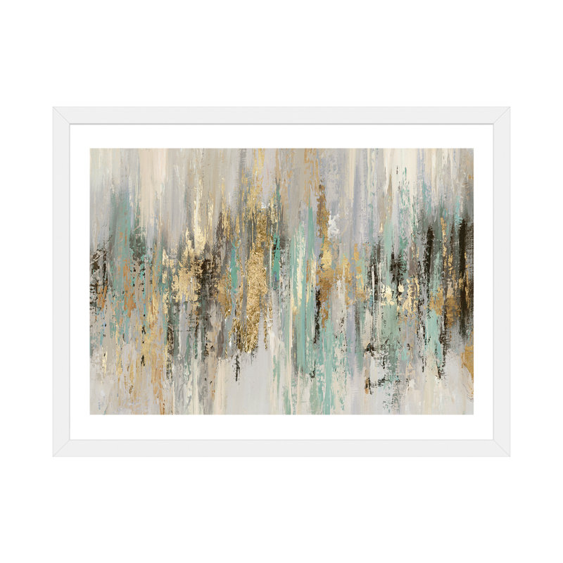 The Twillery Co.® Dripping Gold I by Tom Reeves - Print & Reviews | Wayfair