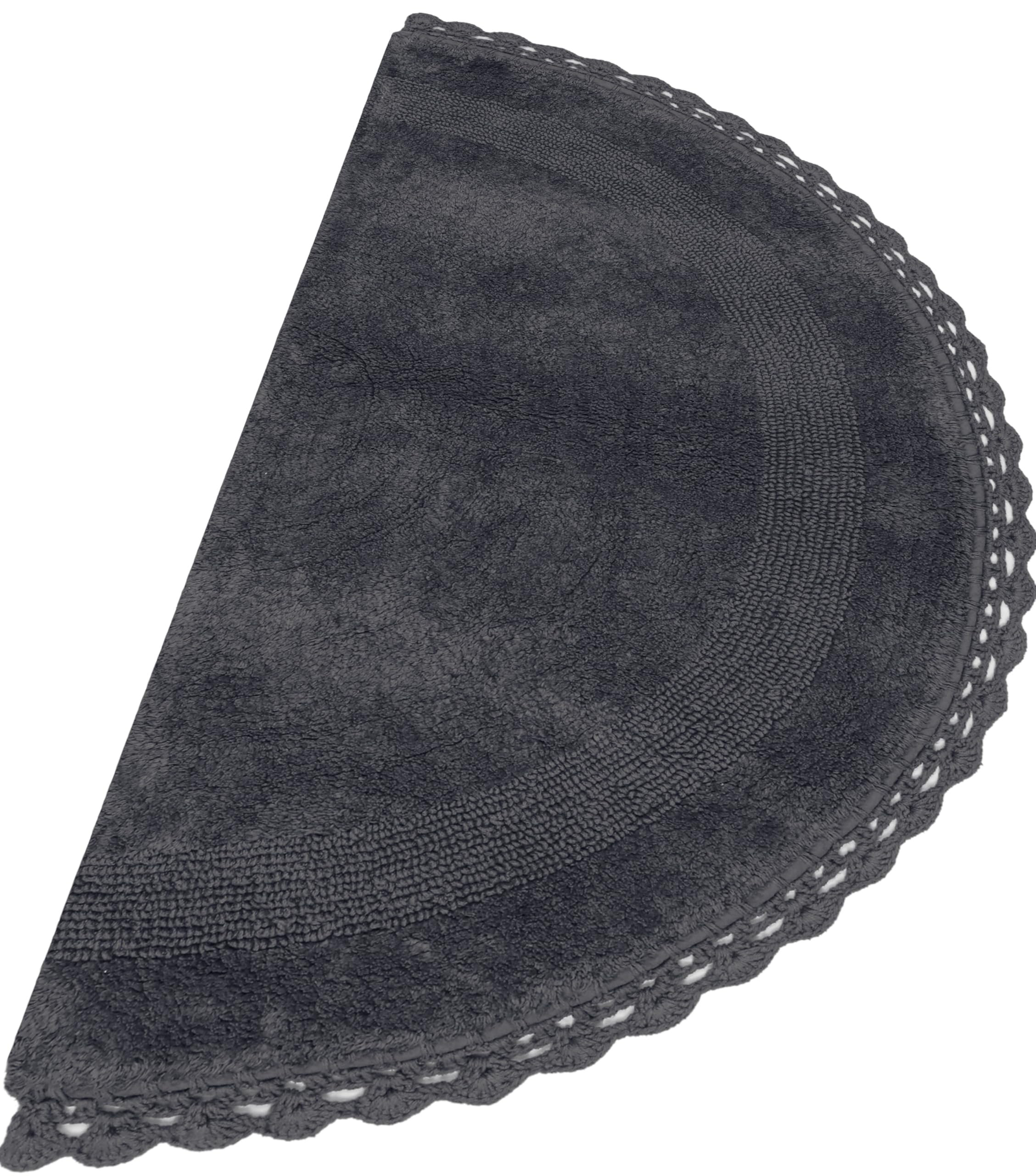 Dakota Fields Half Circle Bohemian Bathroom Rug – Handwoven Crochet ...