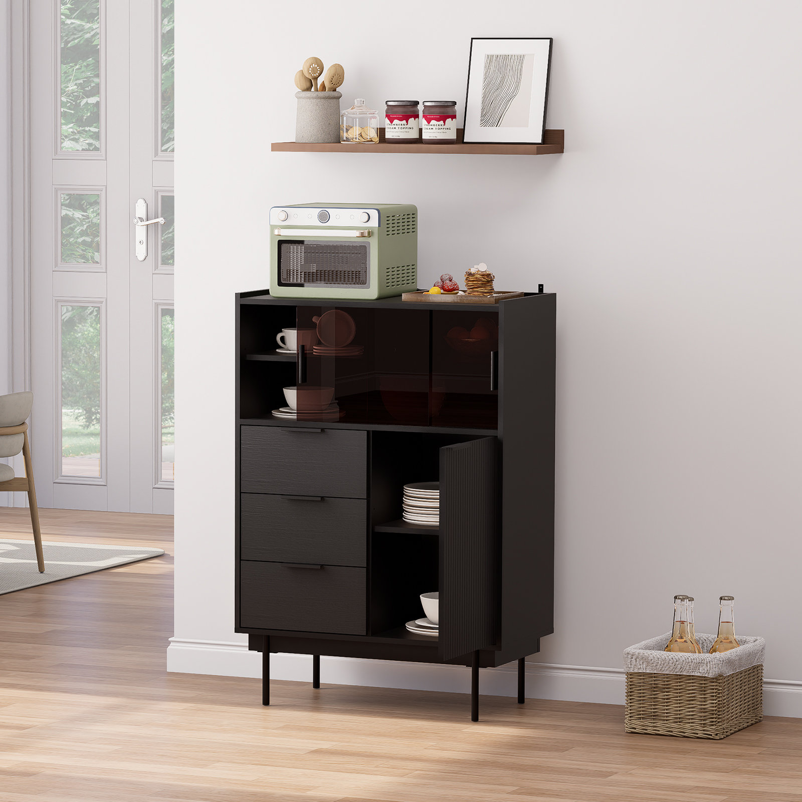 Ebern Designs Sideboard Anetha, 31.5" X 45" Buffet Anetha With Storage ...