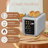 WHALL 2-Slice Stainless Steel Touch Screen Toaster with Digital Timer ...