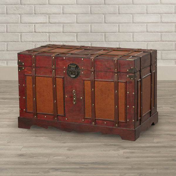 World Menagerie Zemrane Vintage Trunk & Reviews | Wayfair