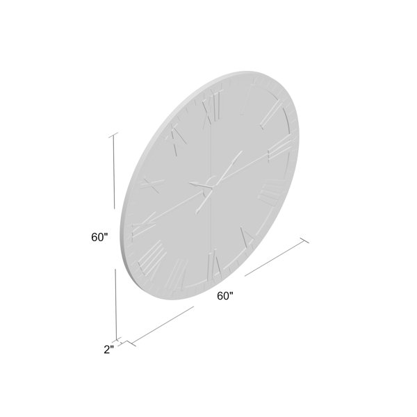 Trent Austin Design® Oversized Bangor 56" Wall Clock & Reviews | Wayfair