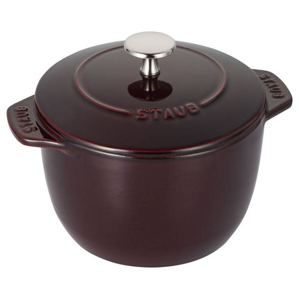Le Creuset Enameled Cast Iron Rice Pot with Lid and Steamer Insert ...
