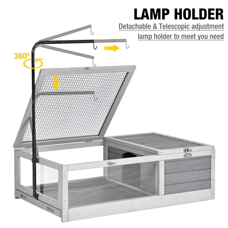 Tucker Murphy Pet™ Byrd-Green Tortoise Habitat Wooden Tortoise ...