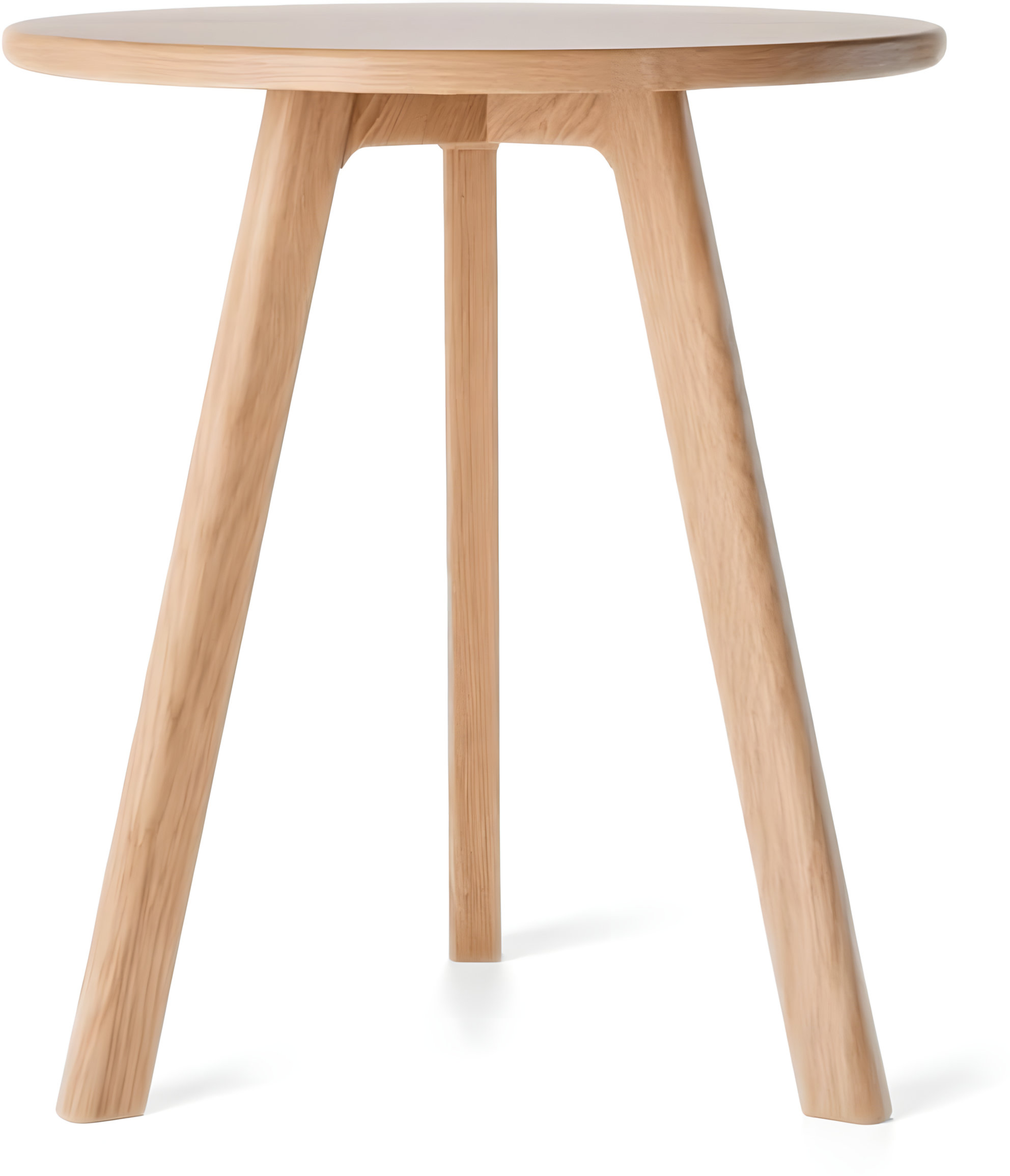 Corrigan Studio® Solid Wood Round Side Table - Minimalist Scandinavian End Table For Living Room ...