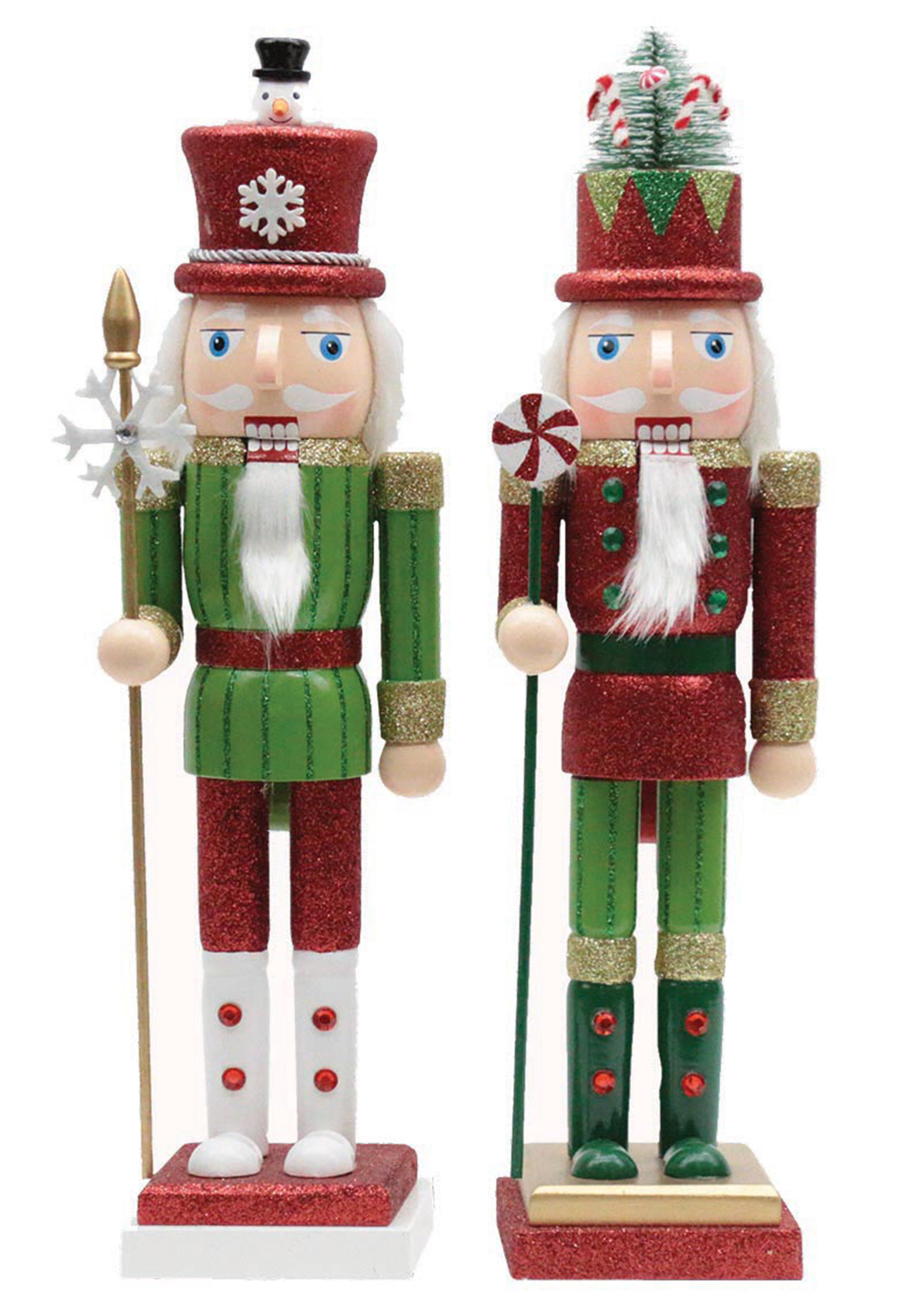 The Holiday Aisle® 15" Christmas Surprise Nutcracker, Set Of 2 ...