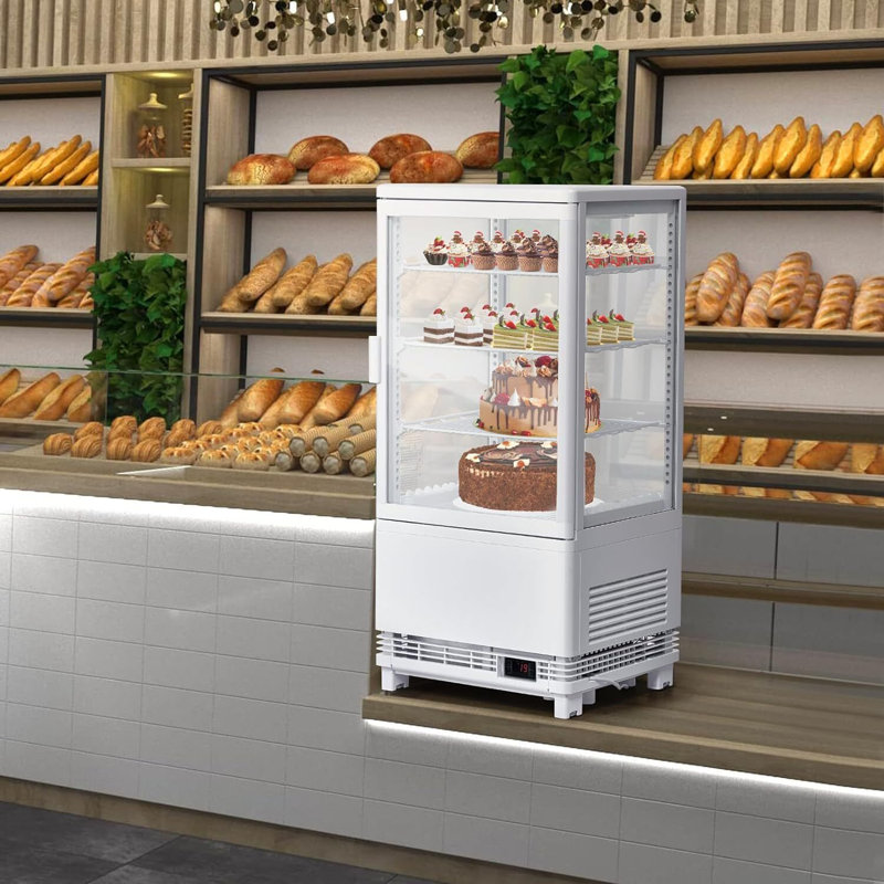 babevy Commercial Refrigerator, 2.8Cu. FT Glass Refrigerator Display ...
