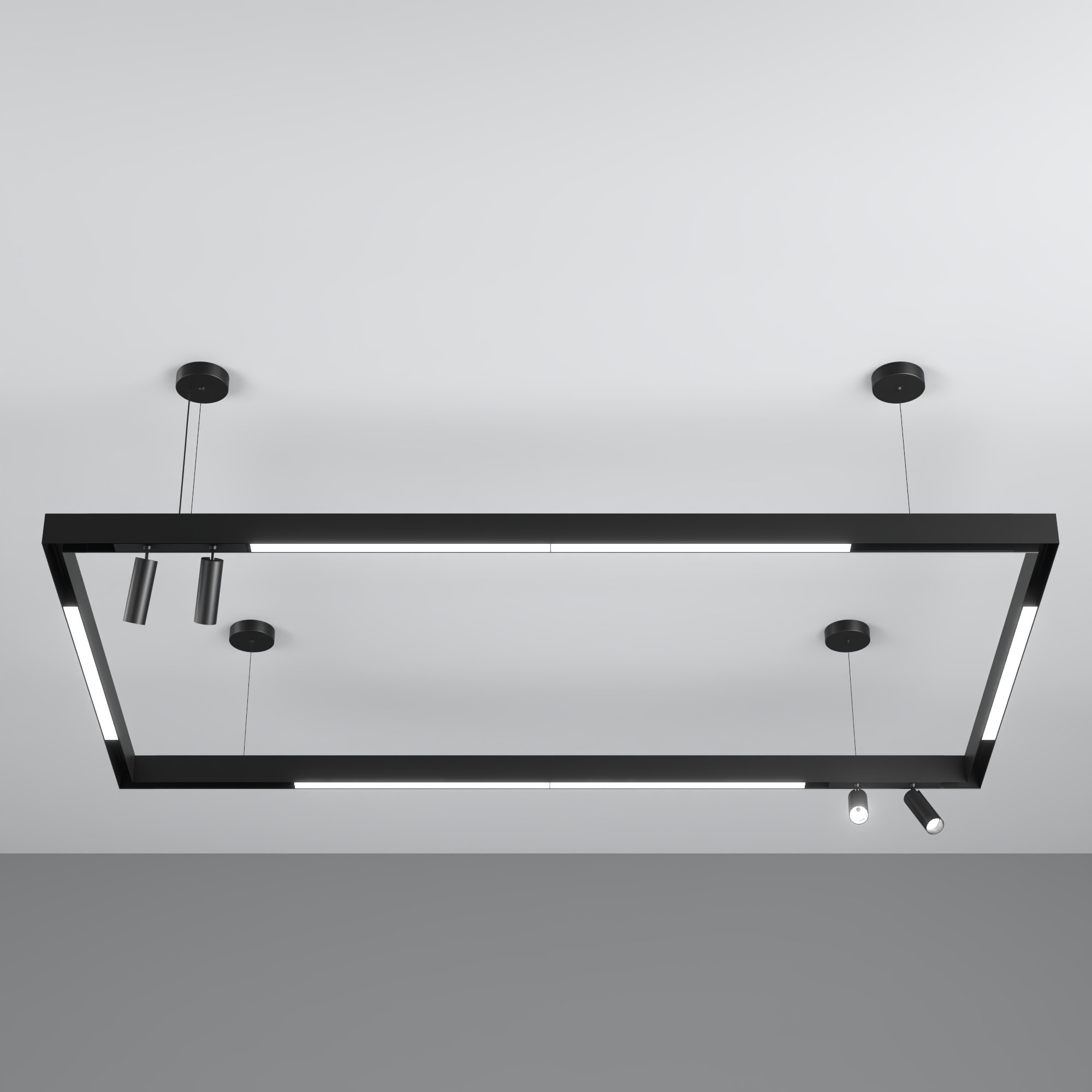 LED Lights Direct 10 - Light Rectangle LED Pendant | Wayfair