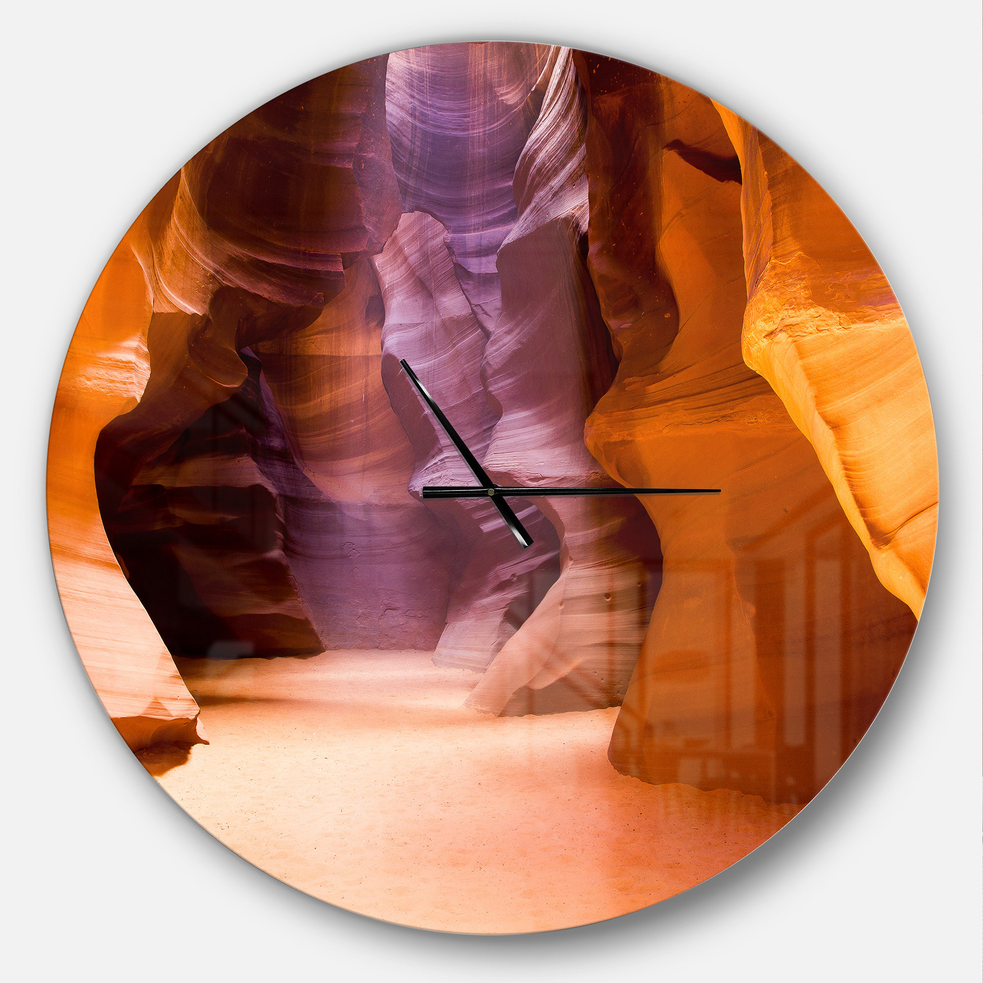 East Urban Home Upper Antelope Canyon - Modern wall clock | Wayfair