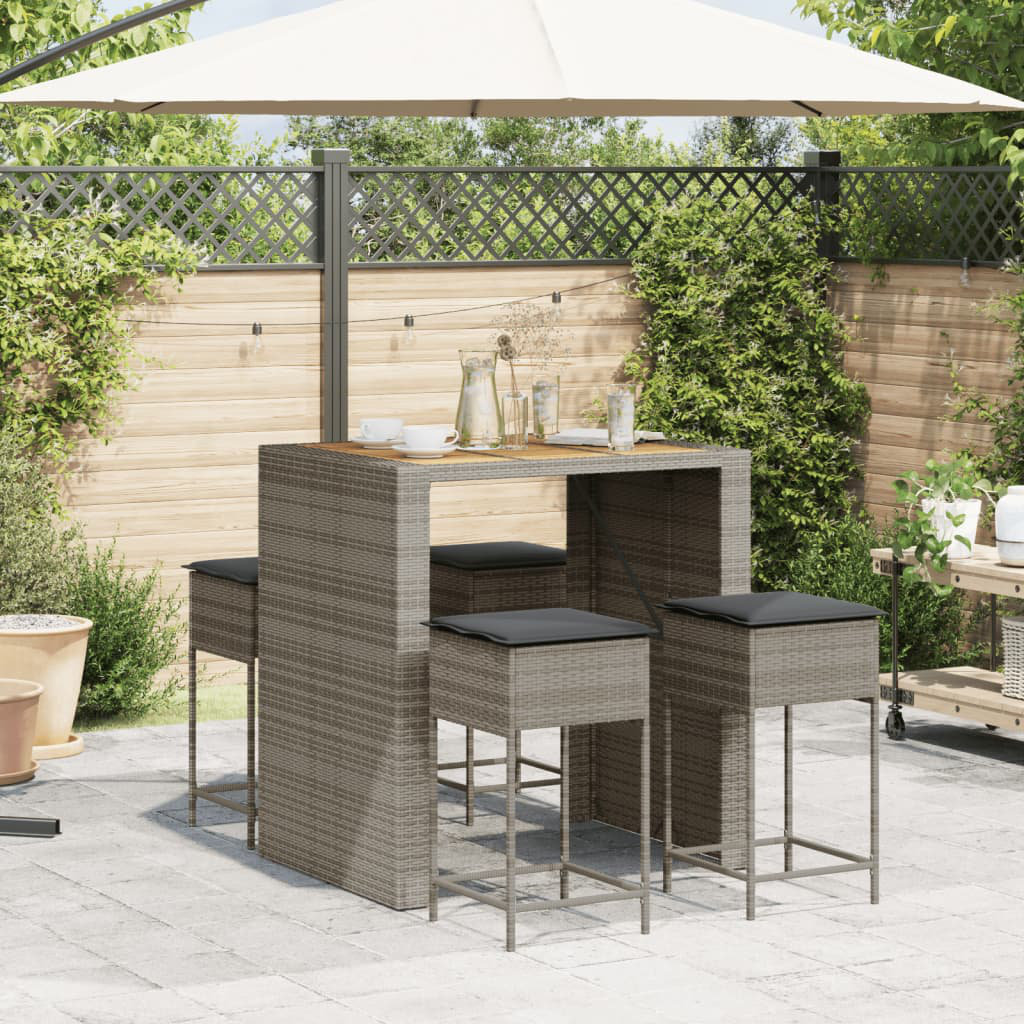 Latitude Run® Patio Bar Set Set Of 4 | Wayfair
