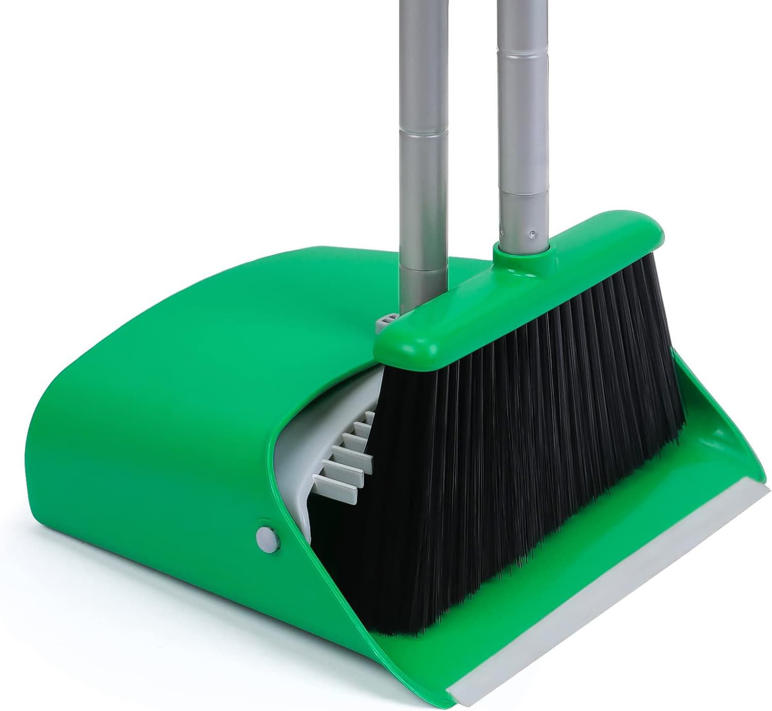 BUMEET 52" Long Extendable Handle Standing Broom and Dustpan Set - Home ...