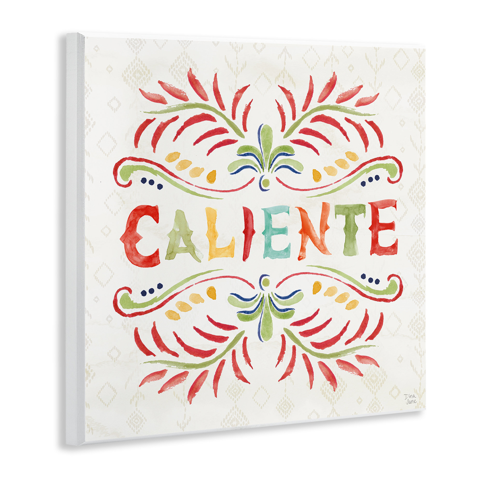 Bungalow Rose Caliente with Pattern Wall Plaque Spanish Art, by Dina ...