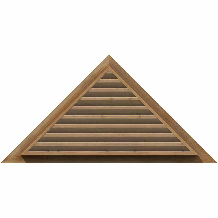 PCI Enterprises 11/12 Pitch Wood Triangle Recessed Mount Gable Vent ...