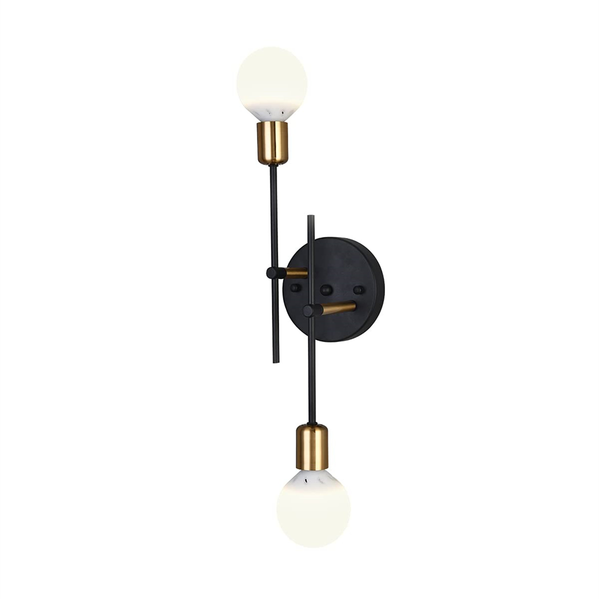 URBNLIVING Bathroom Wall Sconce- 2 Lights Vanity Modern Industrial Wall ...