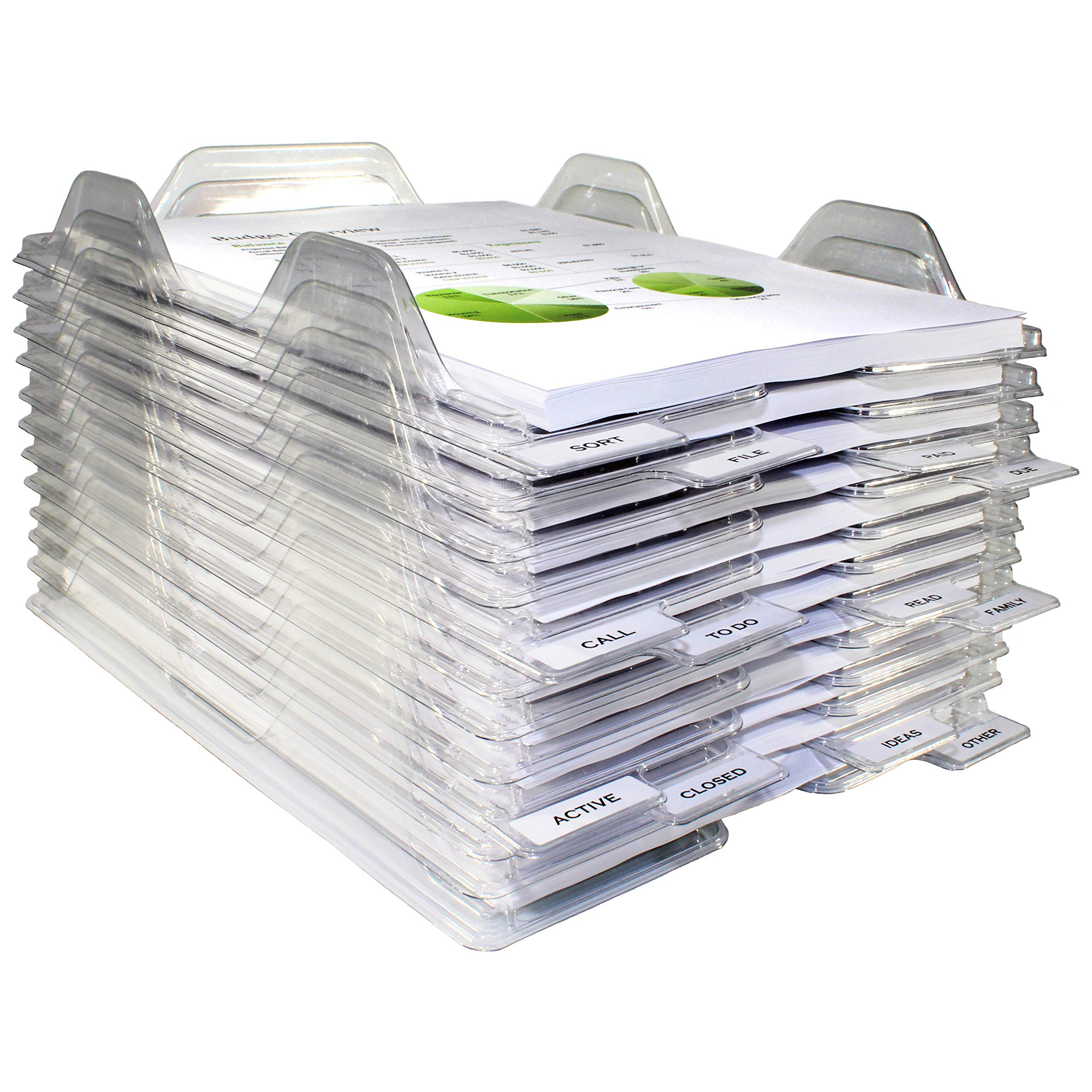 Inbox Zero File Organizers - Letter Size, Stackable Trays For Desk ...