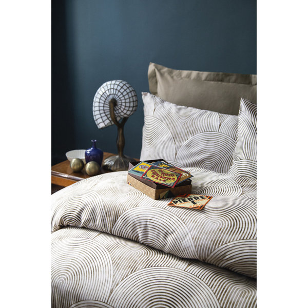 Canora Grey Pavillon Grey Plain Weave 200 TC Duvet Cover Set | Wayfair ...