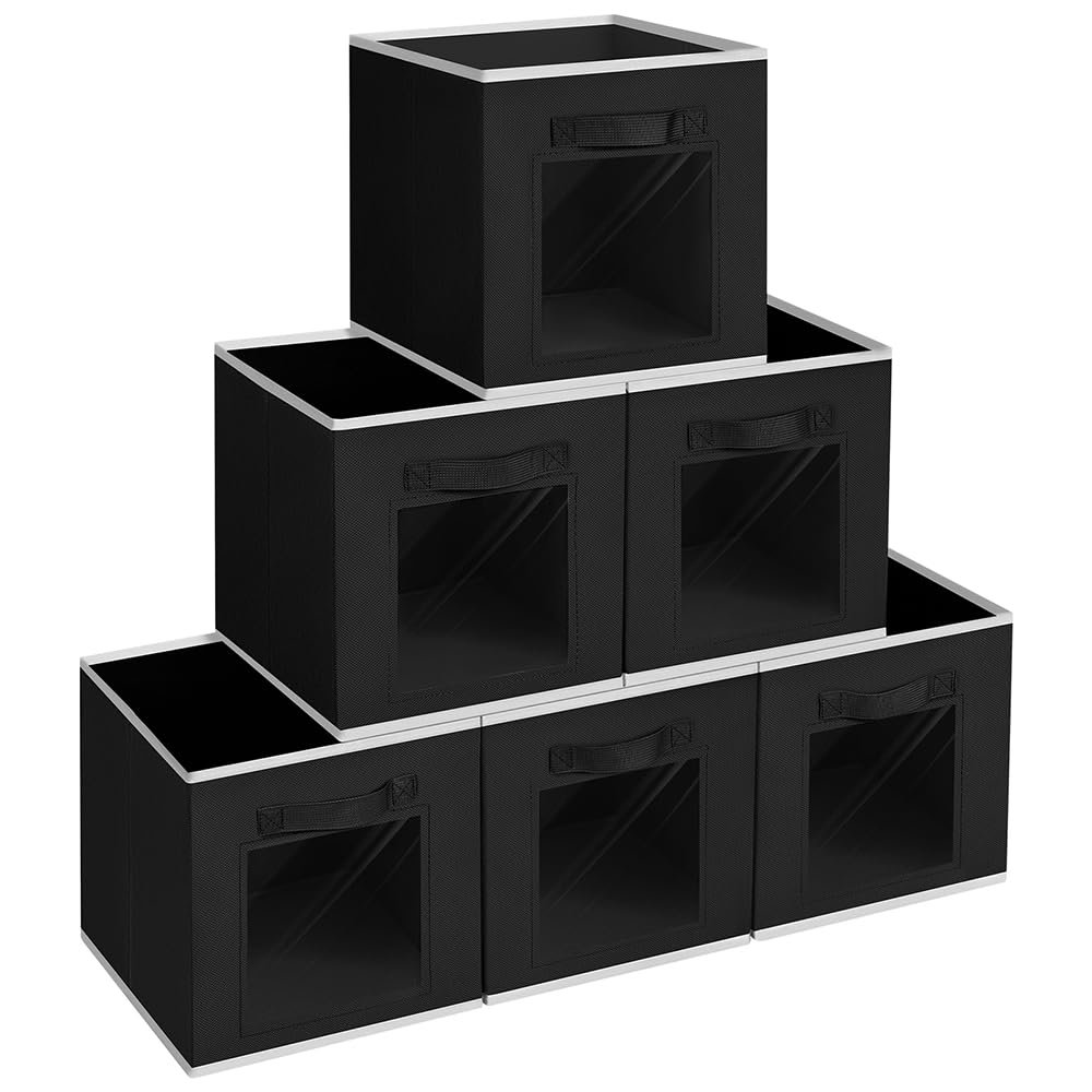 Latitude Run® Cube Storage Bins - Fabric Shelves For Closet ...