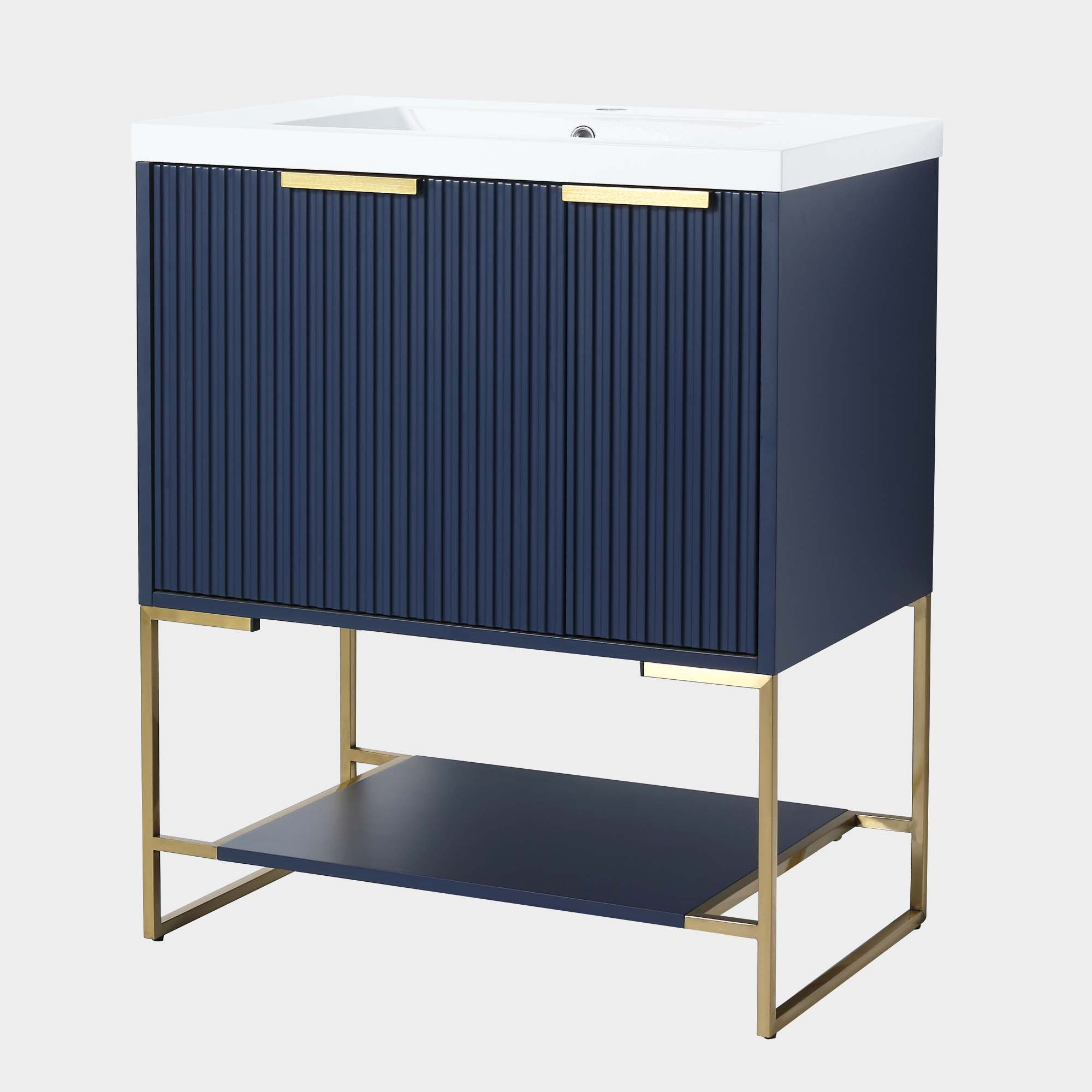 Mercer41 Laytan 18" W x 30" D x 35" H Single Bathroom Vanity | Wayfair