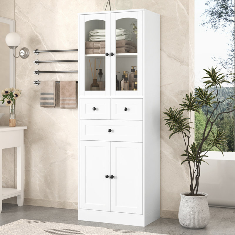 Siscar Lands Cabinet With Four Doors And Drawers | Wayfair